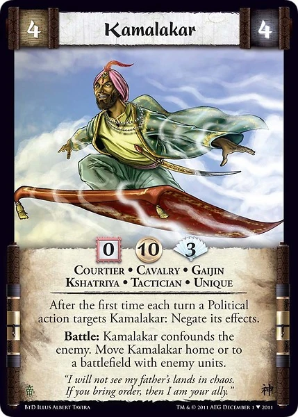 Kamalakar/card | L5r: Legend of the Five Rings Wiki | Fandom