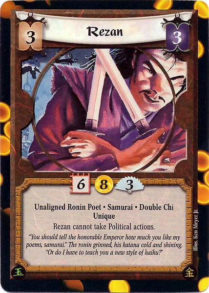 Rezan/card | L5r: Legend of the Five Rings Wiki | Fandom