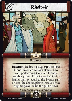 Rhetoric/card2 | L5r: Legend of the Five Rings Wiki | Fandom