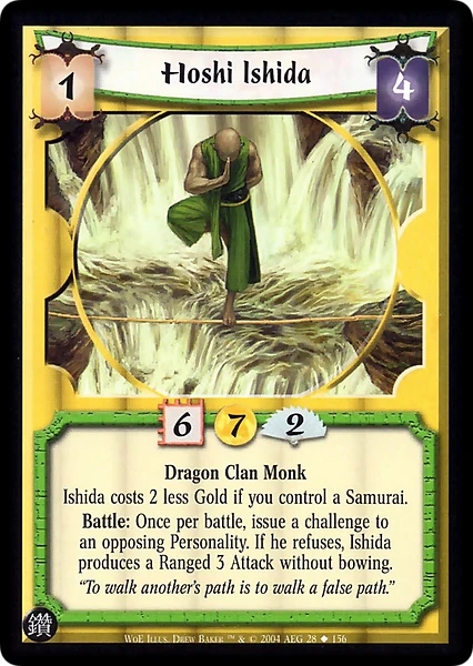 Hoshi Ishida/card | L5r: Legend of the Five Rings Wiki | Fandom