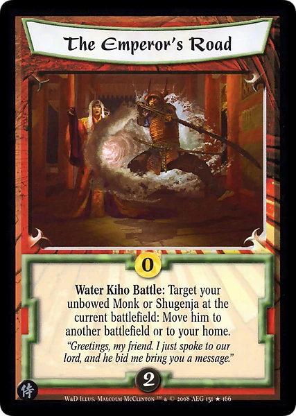 The Emperor's Road/card | L5r: Legend of the Five Rings Wiki | Fandom