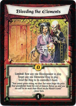 Bleeding the Elements/card | L5r: Legend of the Five Rings Wiki | Fandom