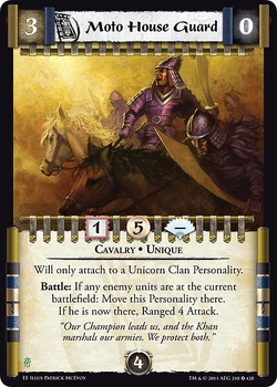 Moto House Guard/card | L5r: Legend of the Five Rings Wiki | Fandom