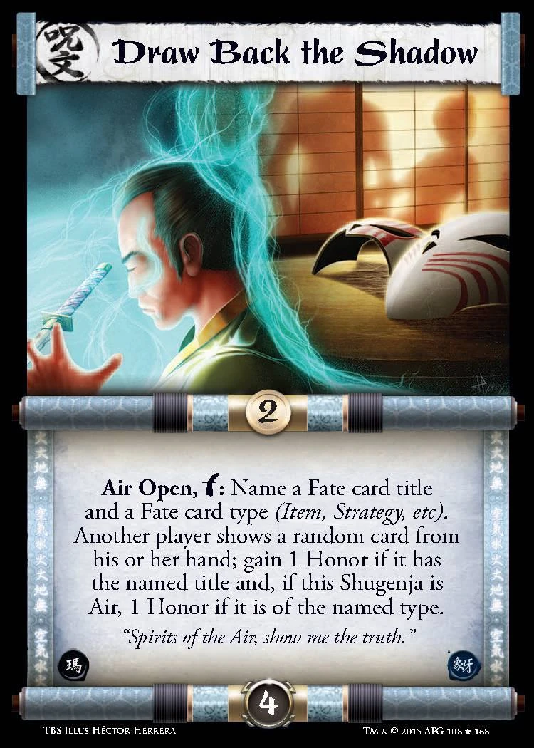 Draw Back the Shadow/card | L5r: Legend of the Five Rings Wiki | Fandom