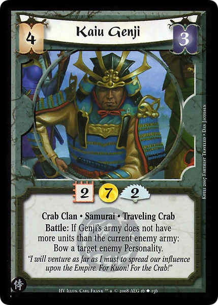 Kaiu Genji/card | L5r: Legend of the Five Rings Wiki | Fandom