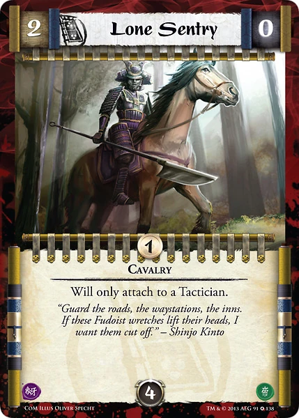 Lone Sentry/card | L5r: Legend of the Five Rings Wiki | Fandom