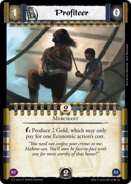 Profiteer/card | L5r: Legend of the Five Rings Wiki | Fandom