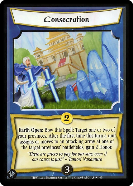 Consecration/card | L5r: Legend of the Five Rings Wiki | Fandom