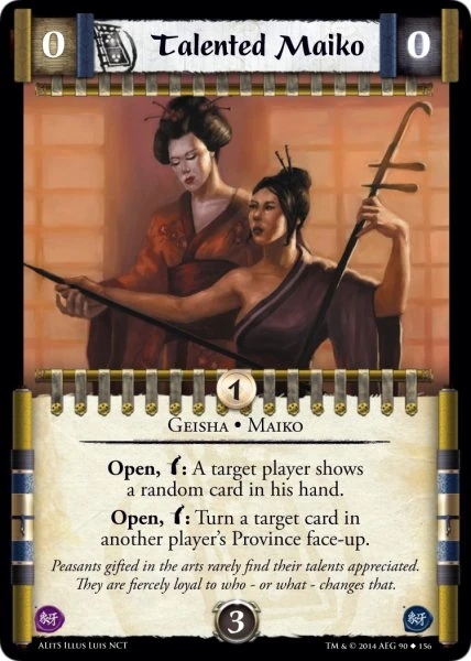 Talented Maiko/card | L5r: Legend of the Five Rings Wiki | Fandom