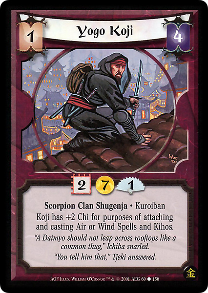 Yogo Kojicard L5r Legend Of The Five Rings Wiki Fandom