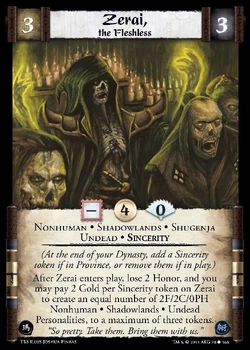 Zerai, the Fleshless/card | L5r: Legend of the Five Rings Wiki | Fandom