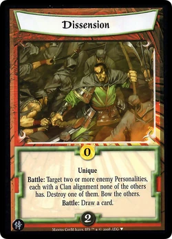 Dissension/card | L5r: Legend of the Five Rings Wiki | Fandom
