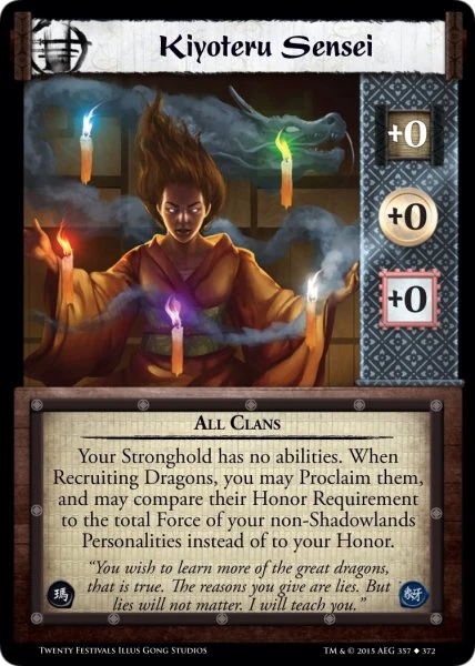 Kiyoteru Sensei/card | L5r: Legend of the Five Rings Wiki | Fandom