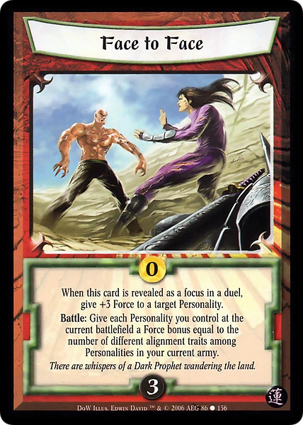 Face to Face/card | L5r: Legend of the Five Rings Wiki | Fandom