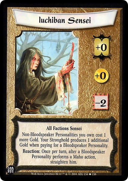 Iuchiban Sensei/card | L5r: Legend of the Five Rings Wiki | Fandom