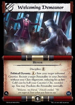 Welcoming Demeanor/card | L5r: Legend of the Five Rings Wiki | Fandom