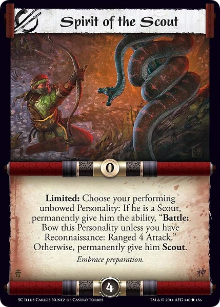 Spirit of the Scout/card | L5r: Legend of the Five Rings Wiki | Fandom