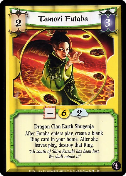 Tamori Futaba/card | L5r: Legend of the Five Rings Wiki | Fandom
