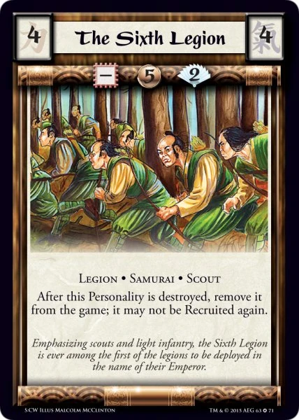 The Sixth Legion/card | L5r: Legend of the Five Rings Wiki | Fandom