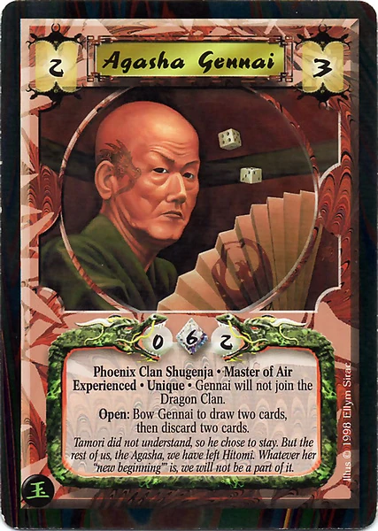Agasha Gennai Exp/card | L5r: Legend of the Five Rings Wiki | Fandom