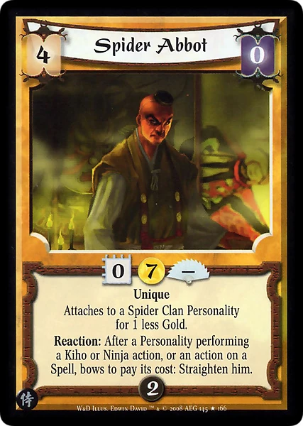 Spider Abbot/card | L5r: Legend of the Five Rings Wiki | Fandom