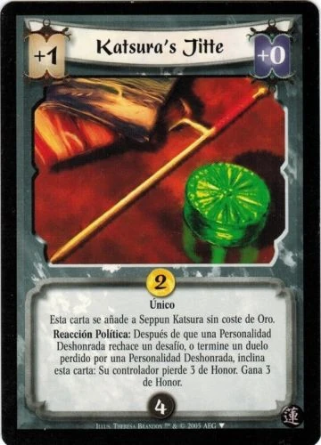 Katsura's Jitte/card | L5r: Legend of the Five Rings Wiki | Fandom