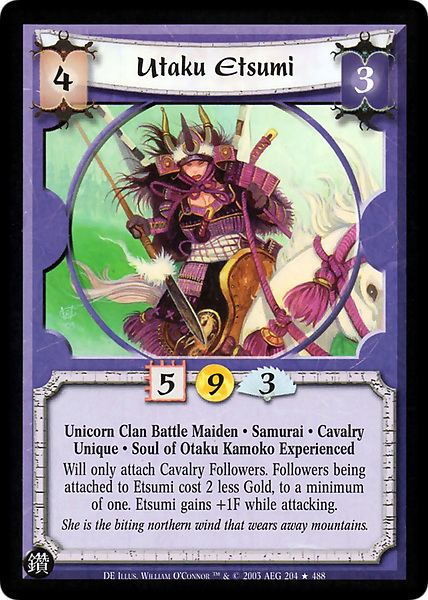 Utaku Etsumicard L5r Legend Of The Five Rings Wiki Fandom