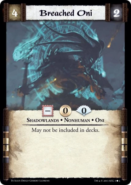 Breached Oni/card | L5r: Legend of the Five Rings Wiki | Fandom