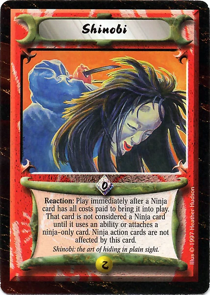 Shinobi/card | L5r: Legend of the Five Rings Wiki | Fandom