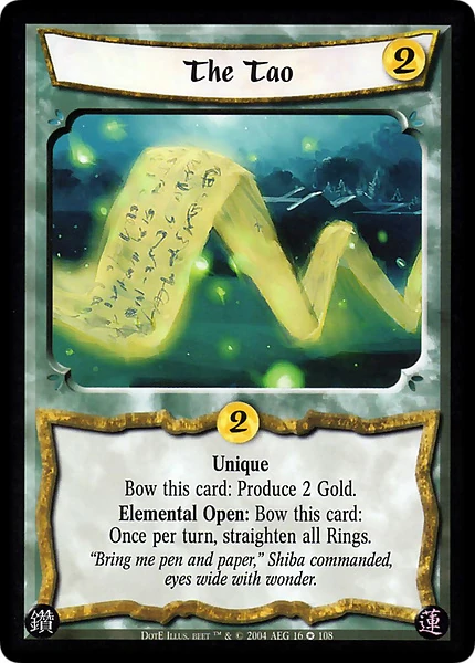 The Tao/card | L5r: Legend of the Five Rings Wiki | Fandom