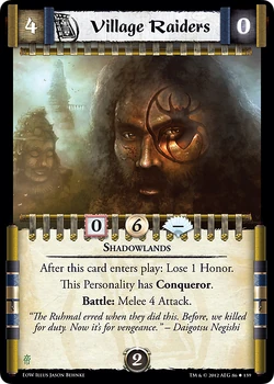 Village Raiders/card | L5r: Legend of the Five Rings Wiki | Fandom