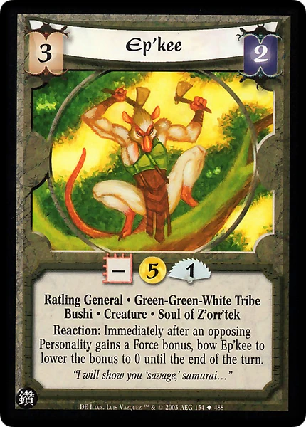 Ep'kee/card | L5r: Legend of the Five Rings Wiki | Fandom