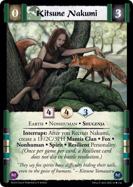 Kitsune Nakumi/card | L5r: Legend of the Five Rings Wiki | Fandom