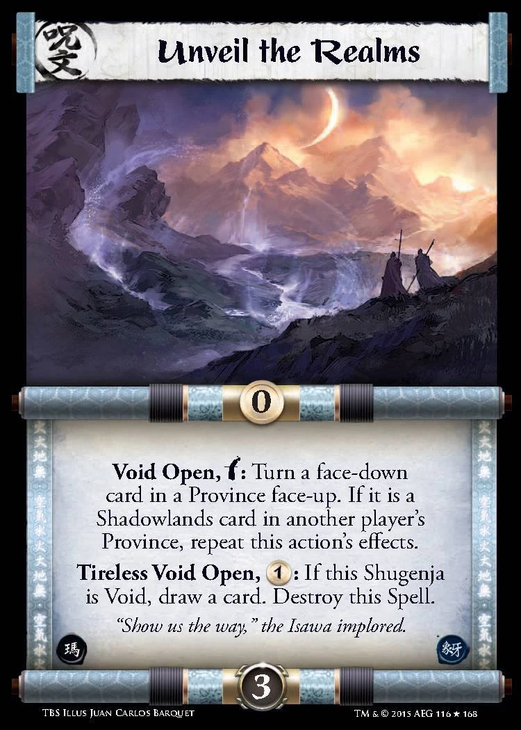 Unveil the Realms/card | L5r: Legend of the Five Rings Wiki | Fandom