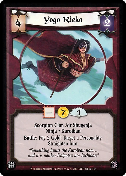Yogo Rieko/card | L5r: Legend of the Five Rings Wiki | Fandom