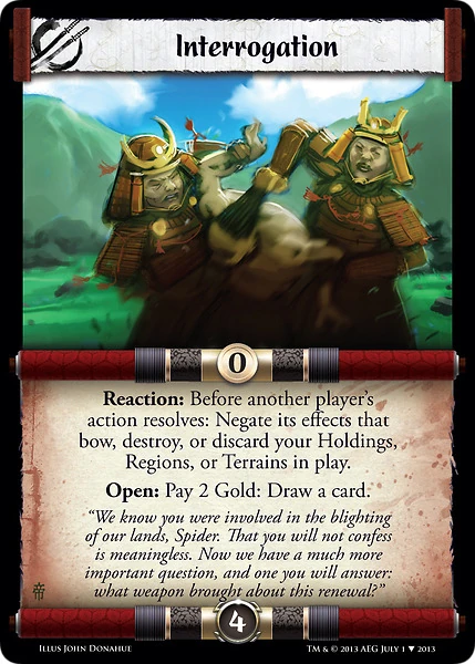 Interrogation/card | L5r: Legend of the Five Rings Wiki | Fandom