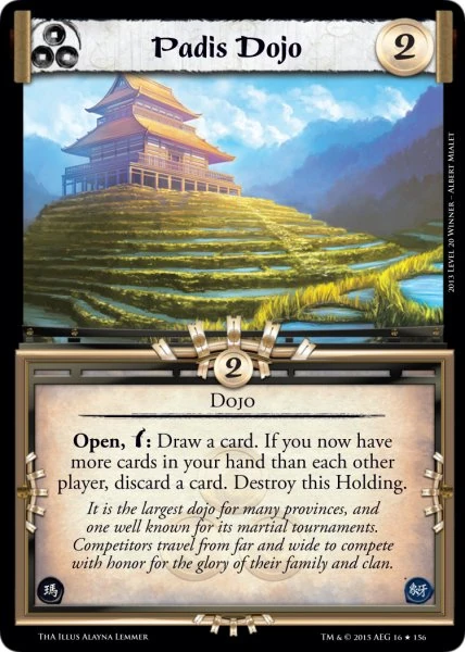 Padis Dojo/card | L5r: Legend of the Five Rings Wiki | Fandom