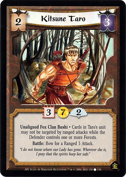 Kitsune Taro/card | L5r: Legend of the Five Rings Wiki | Fandom
