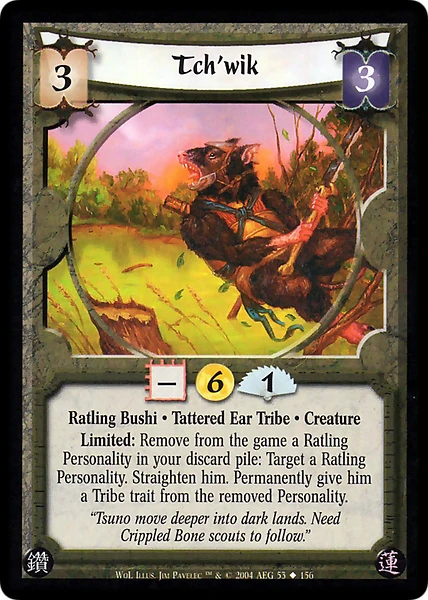 Tch'wik/card | L5r: Legend of the Five Rings Wiki | Fandom