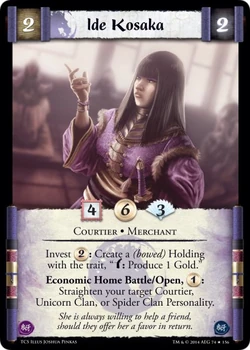 Ide Kosaka/card | L5r: Legend of the Five Rings Wiki | Fandom
