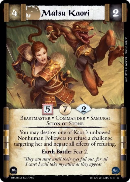Matsu Kaori/card | L5r: Legend of the Five Rings Wiki | Fandom