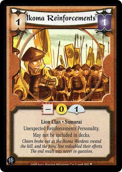 Ikoma Reinforcements/card | L5r: Legend of the Five Rings Wiki | Fandom