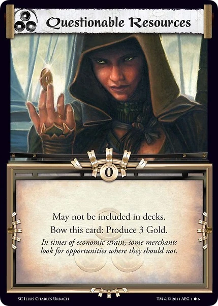 Questionable Resources/card | L5r: Legend of the Five Rings Wiki | Fandom