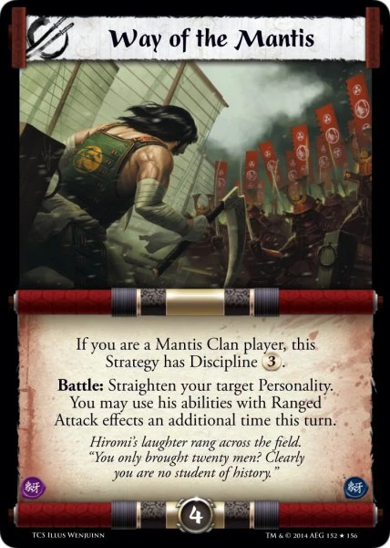Way of the Mantis/card | L5r: Legend of the Five Rings Wiki | Fandom
