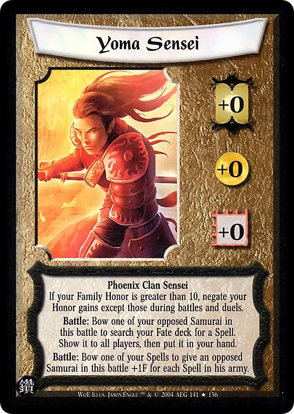 Yoma Sensei/card | L5r: Legend of the Five Rings Wiki | Fandom