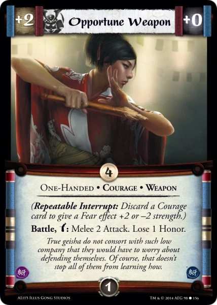 Opportune Weapon/card | L5r: Legend of the Five Rings Wiki | Fandom