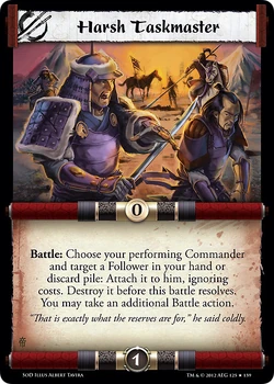 Harsh Taskmaster/card | L5r: Legend of the Five Rings Wiki | Fandom