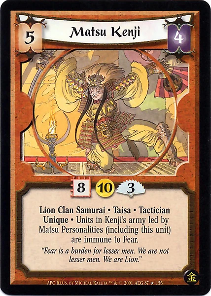 Matsu Kenji/card | L5r: Legend of the Five Rings Wiki | Fandom