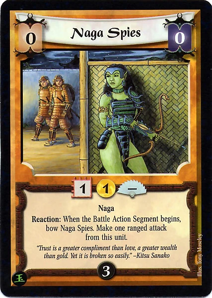 Naga Spies/card | L5r: Legend of the Five Rings Wiki | Fandom