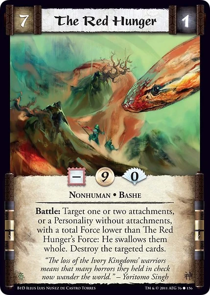 The Red Hunger/card | L5r: Legend of the Five Rings Wiki | Fandom